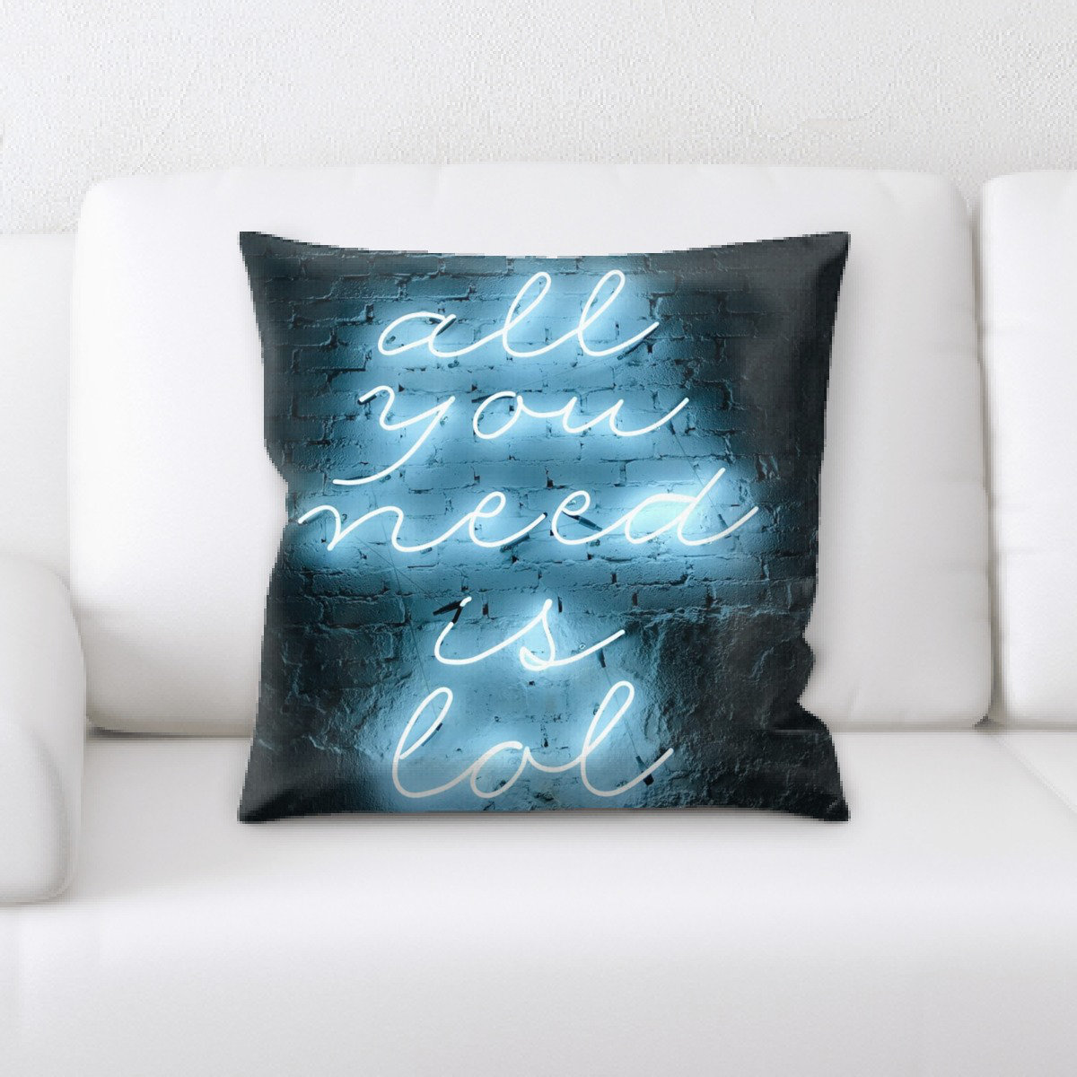 Latitude Run® Waithman Neon Throw Pillow | Wayfair