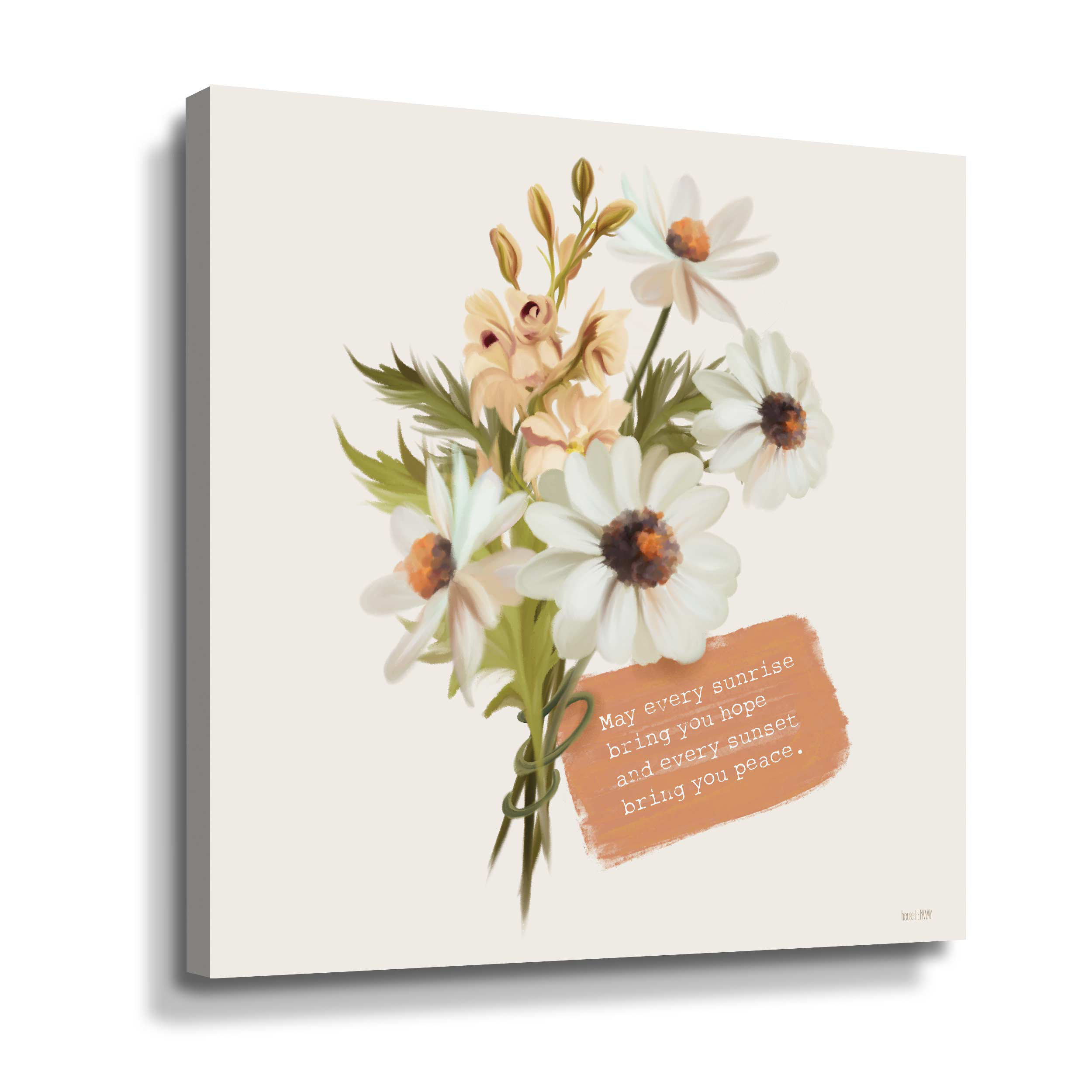 Trinx Sunrise Hope, Sunset Peace Gallery Wrapped Canvas | Wayfair