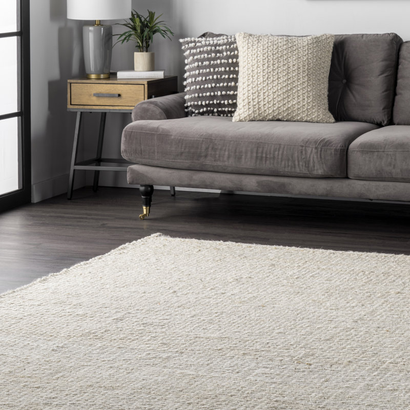 Bay Isle Home Whalan Handmade Tufted Jute/Sisal Off White Area Rug ...