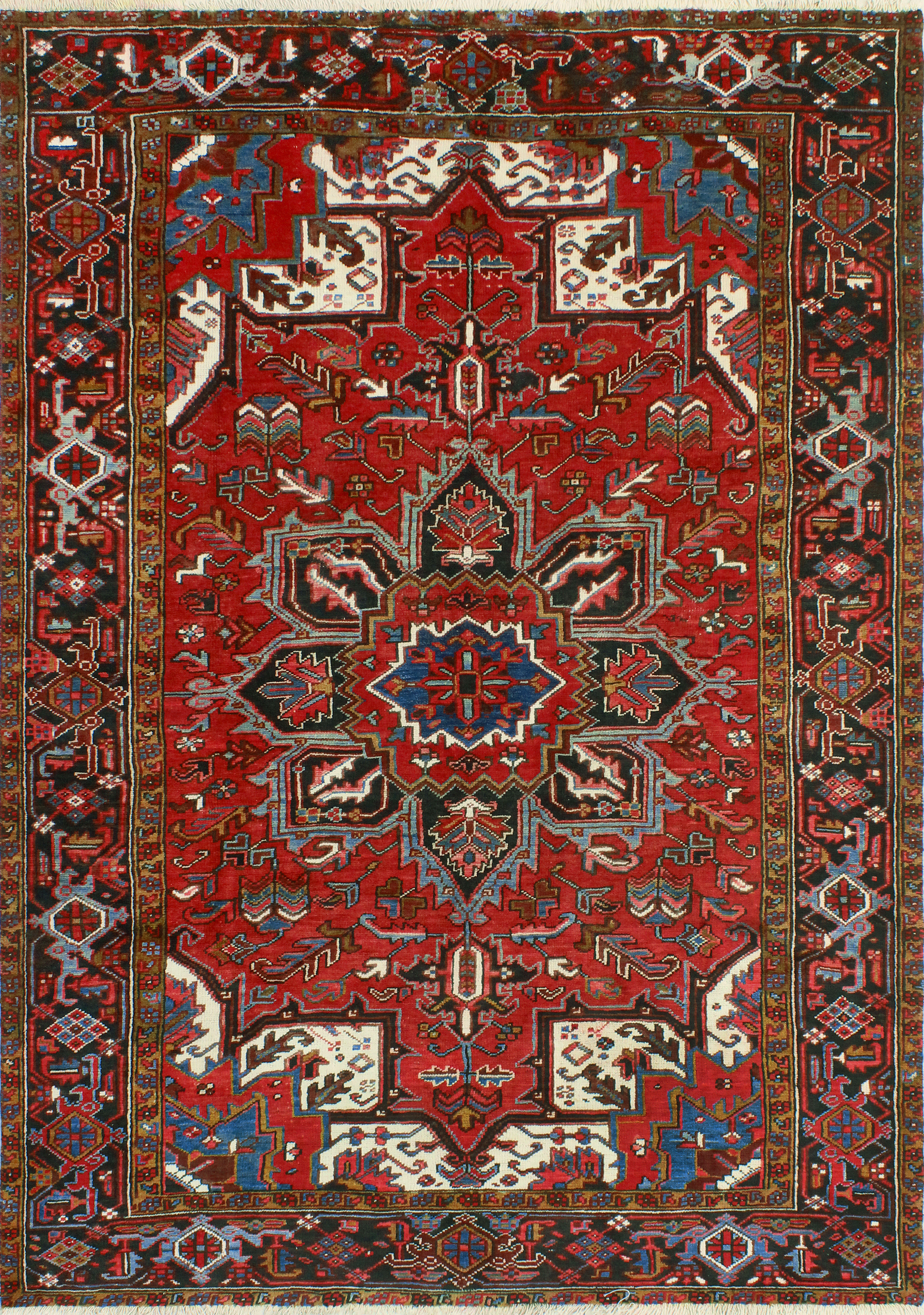 Isabelline Khylar Heriz Beste Red Rug | Wayfair