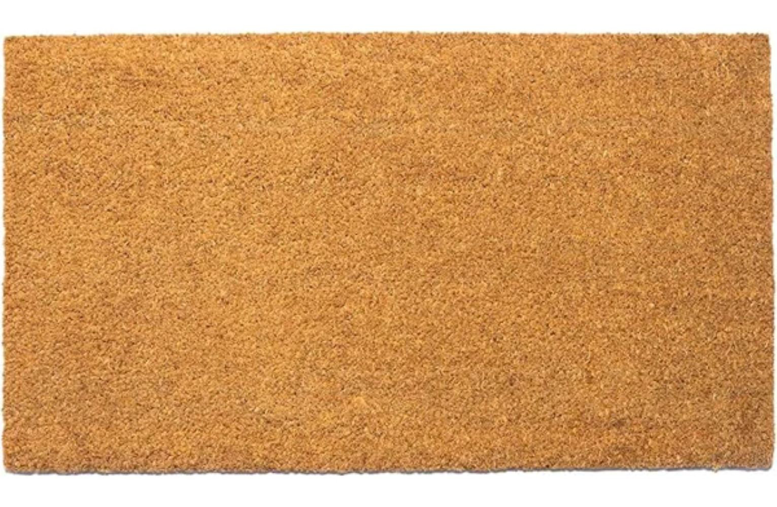The Fine Living Company Coir Doormats Basic Plain, Natural Coco Coir ...