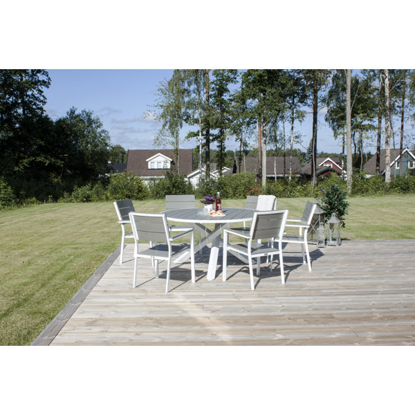 Dakota Fields Akia Aluminium Dining Table | Wayfair.co.uk