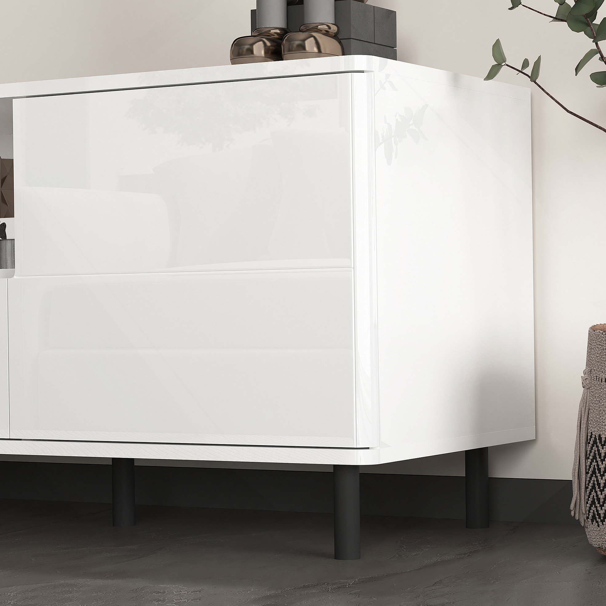 Latitude Run® Manufactured Wood TV Stand | Wayfair