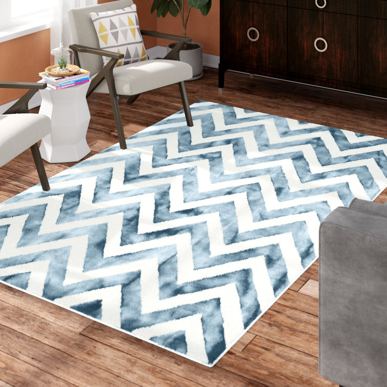 Ebern Designs Danny Hand Tufted Wool Chevron Rug & Reviews | Wayfair