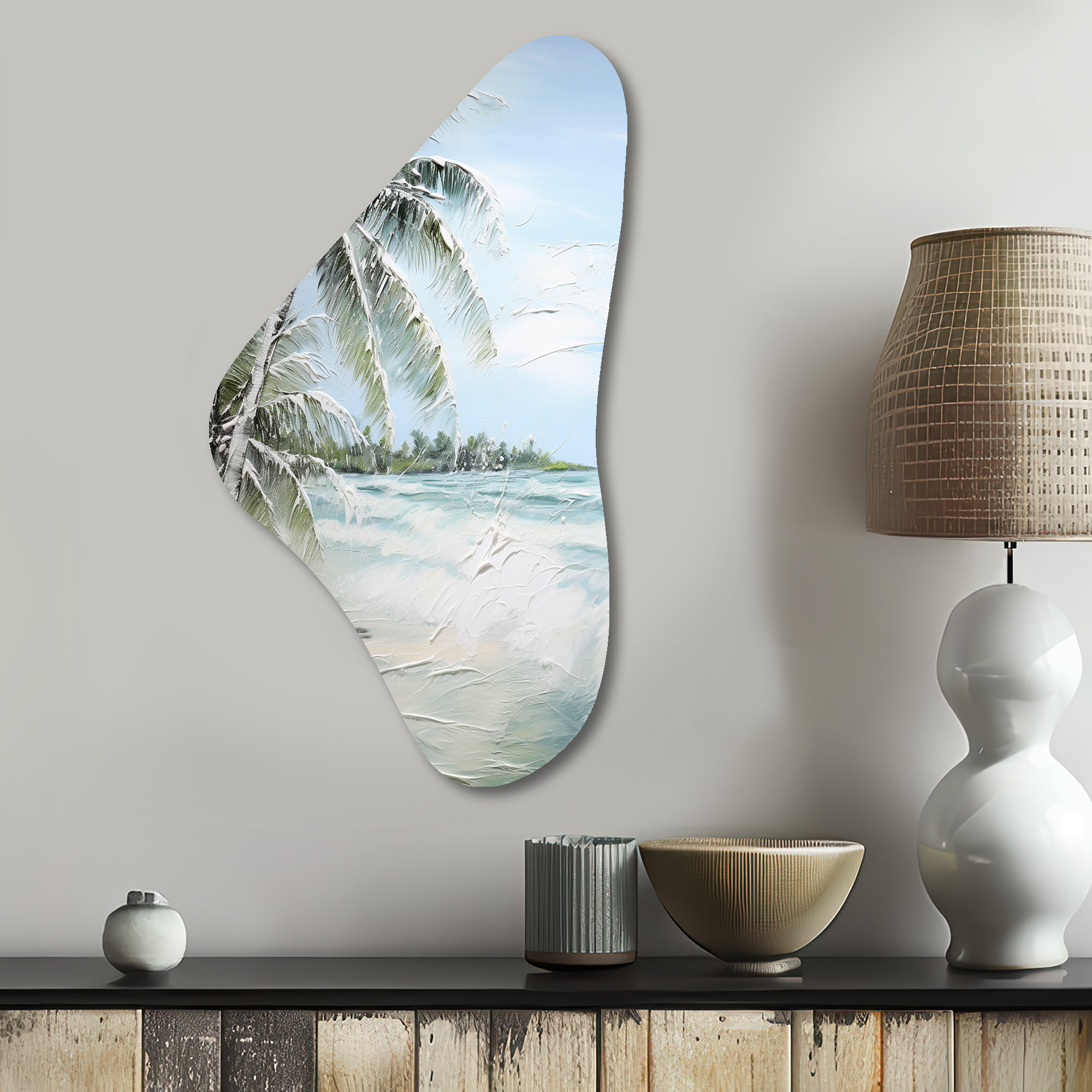 Design Art Palm Tree Ocean View Paradise - Palms & Palm Trees Boomerang ...