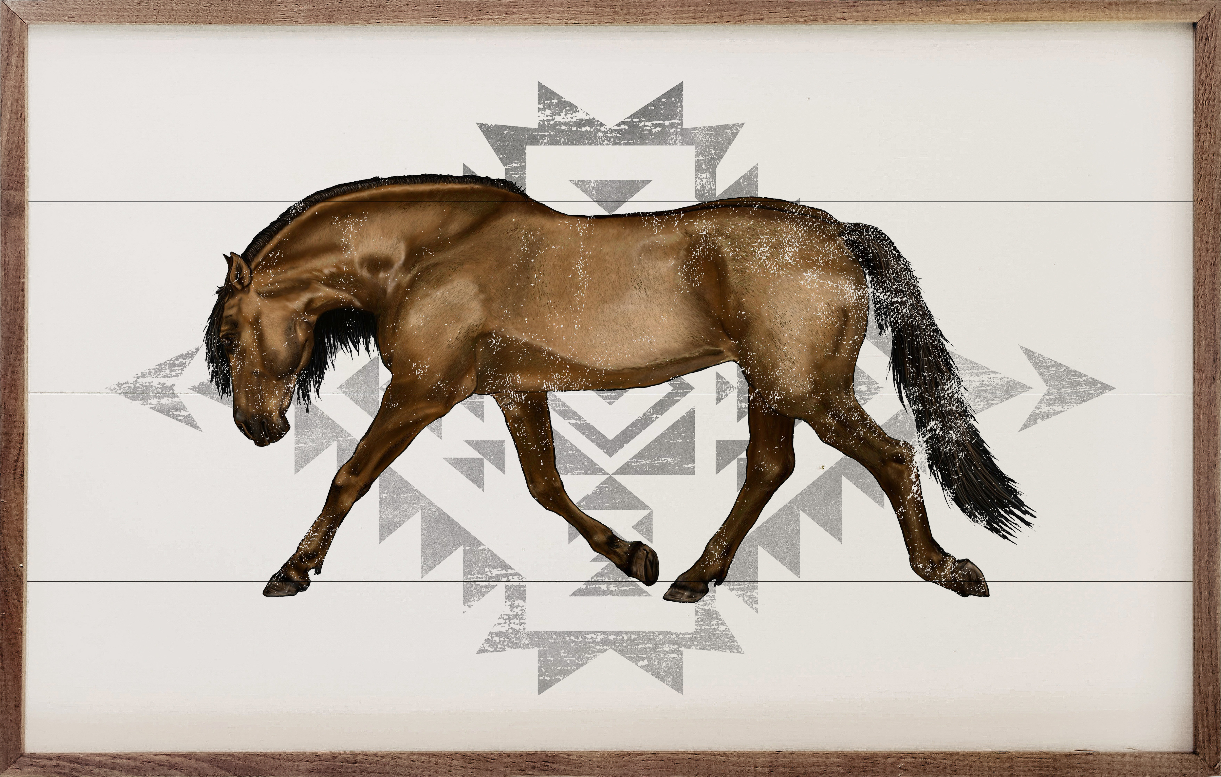 Union Rustic Pattern Tribal Horse 4 - Wayfair Canada