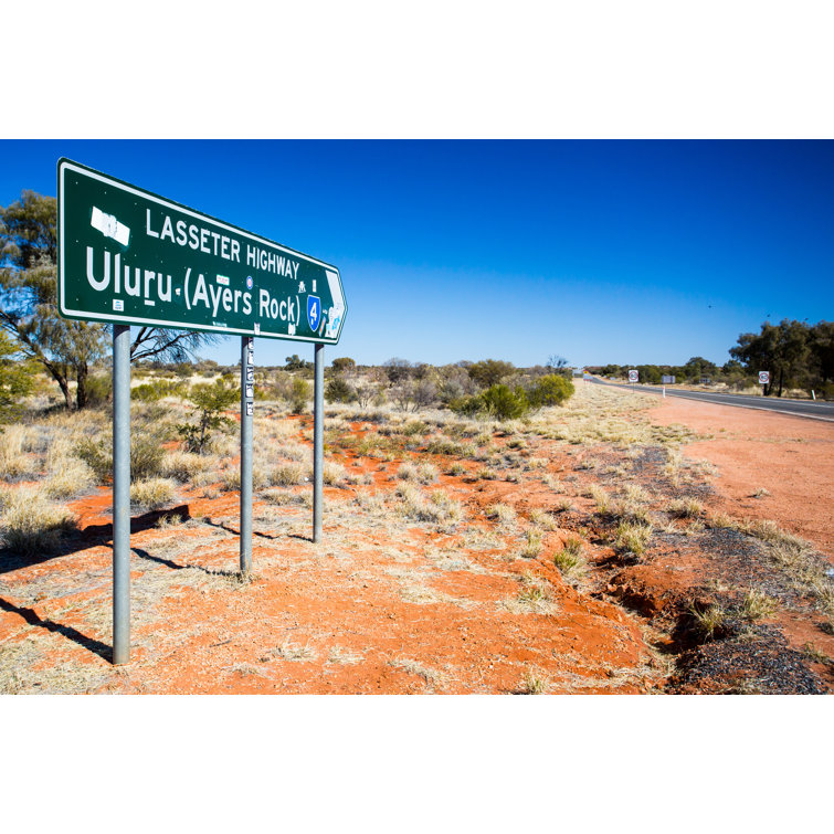 17 Stories Uluru Road Sign by FiledIMAGE - Wrapped Canvas Photograph ...