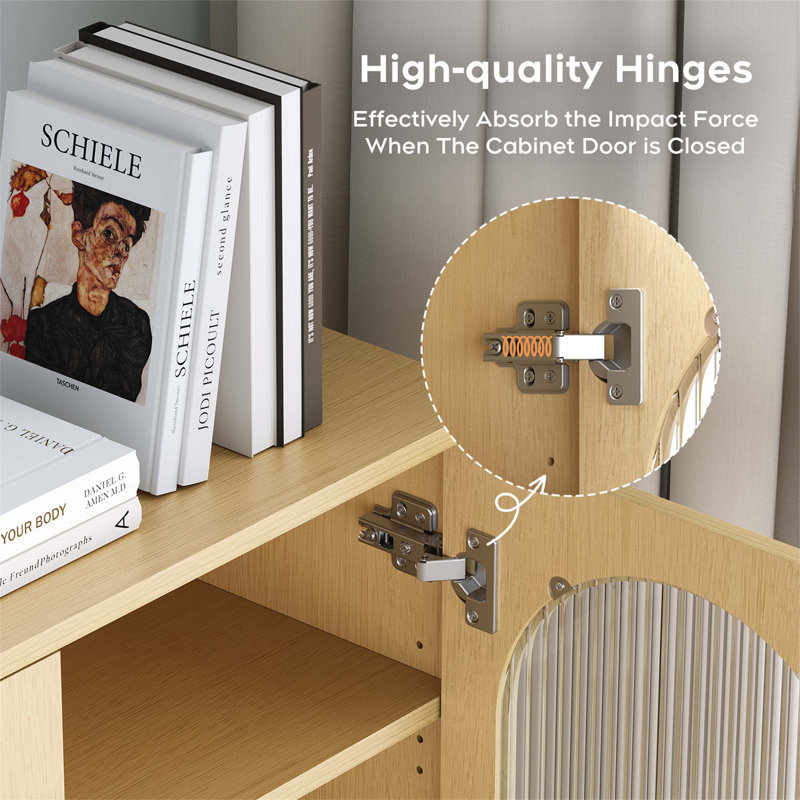 Corrigan Studio® Shoe Storage Cabinet With Adjustable Plates Glass ...