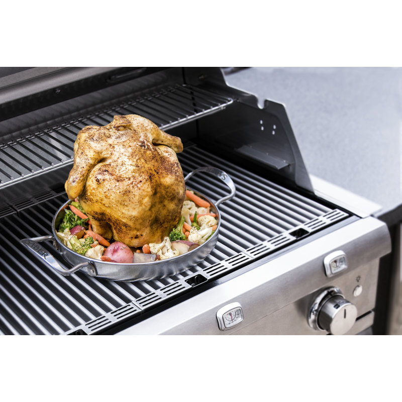 SABER Poultry & Vegetable Roaster Grill Accessory, Stainless Steel ...