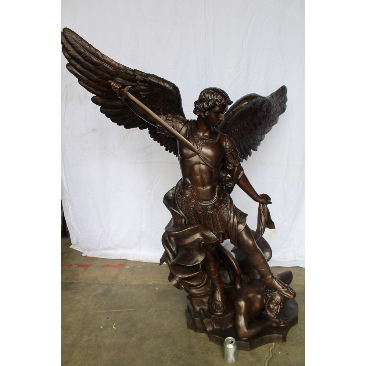 Nifao Collection Giant Bronze Statue of Archangel Michael Slaying the ...