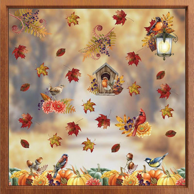 autumn window decals