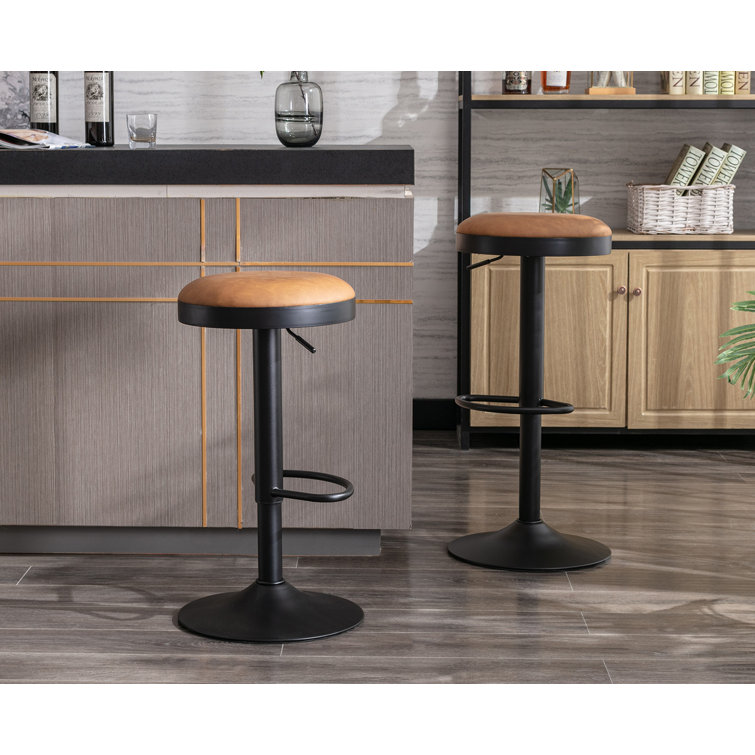 Latitude Run® Reld Swivel Adjustable Height Stool & Reviews | Wayfair