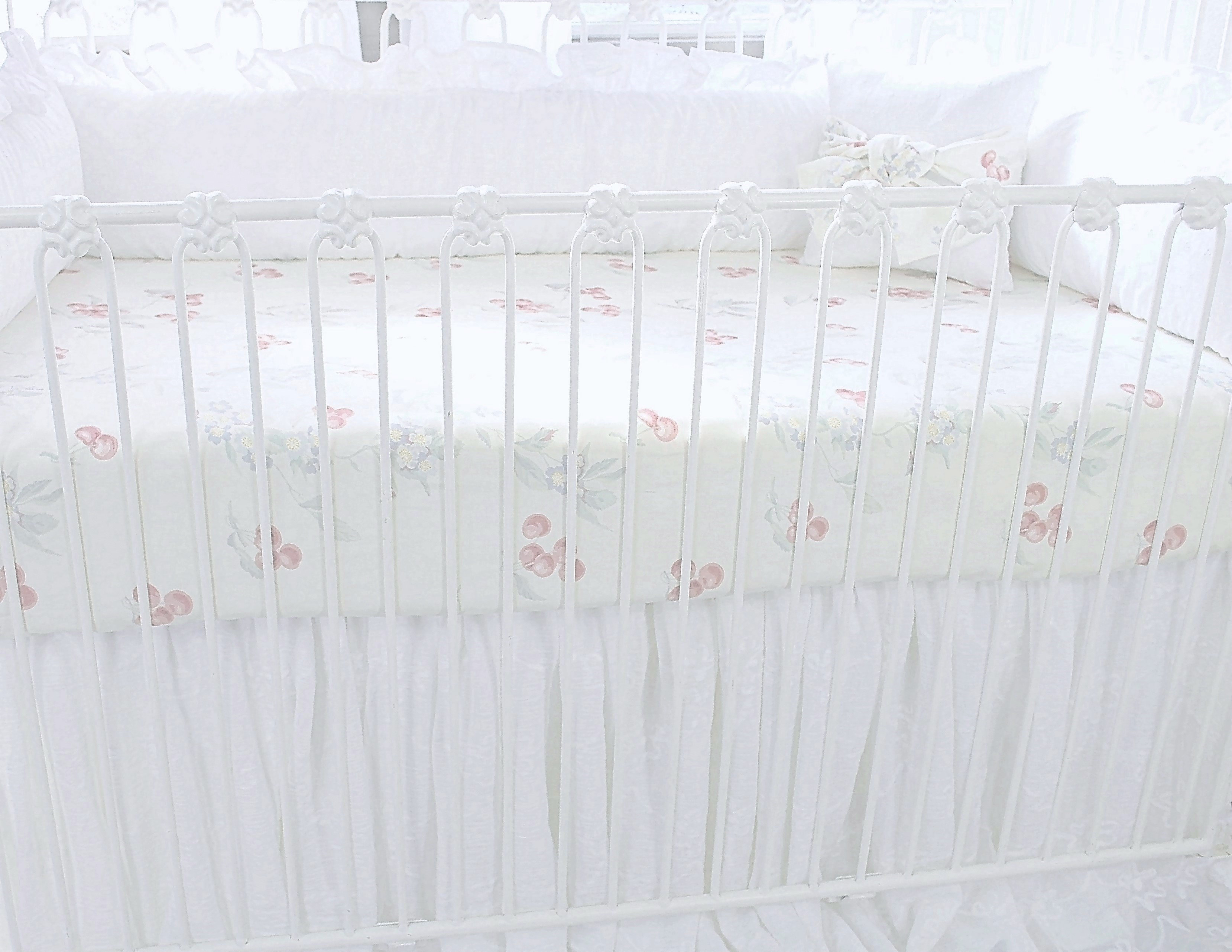 Blueberrie Kids White Crib Skirt/ Dust Ruffle - Wayfair Canada