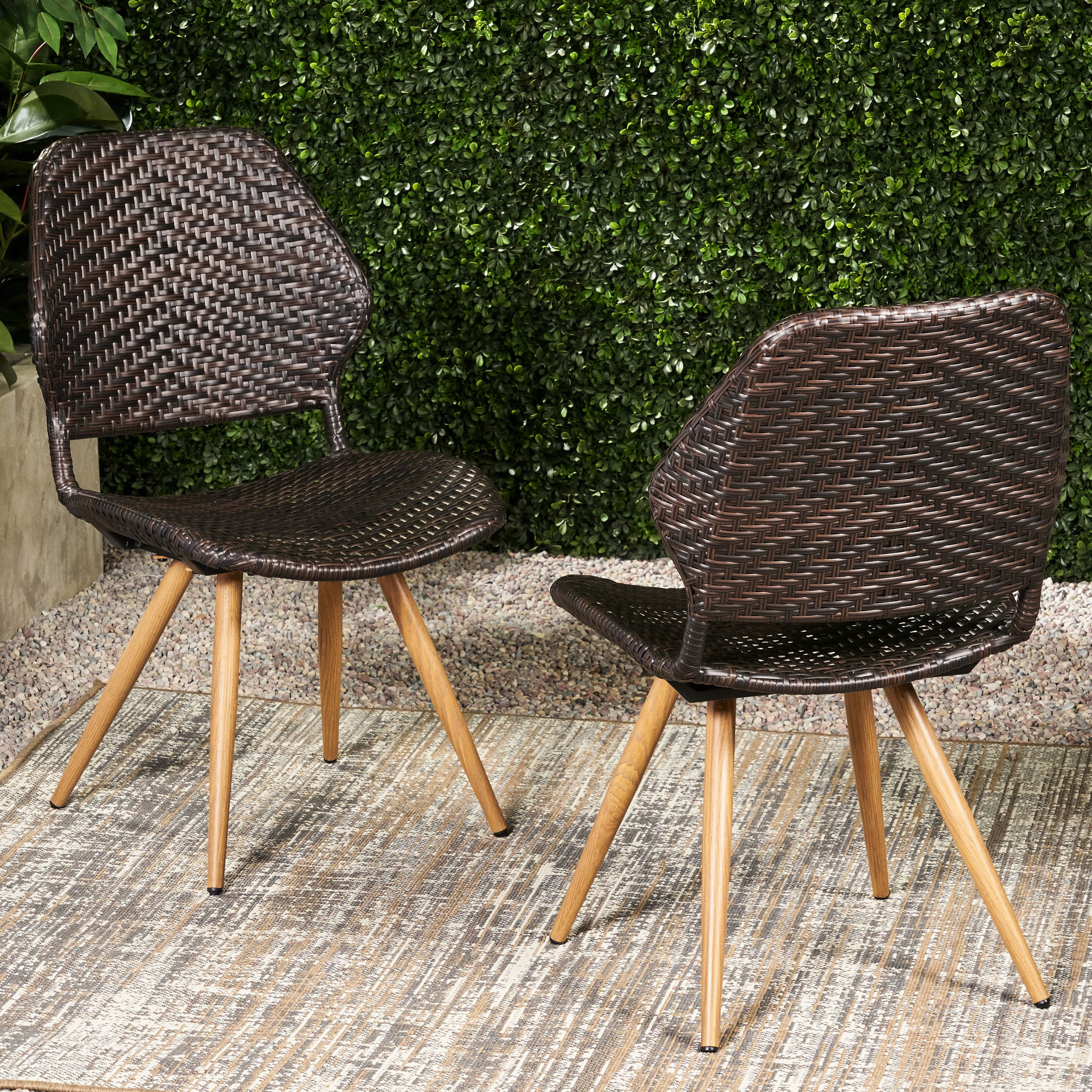 George Oliver Of 2 Chairs - Iron Frame And For Outdoor Use Comfort 2 ...
