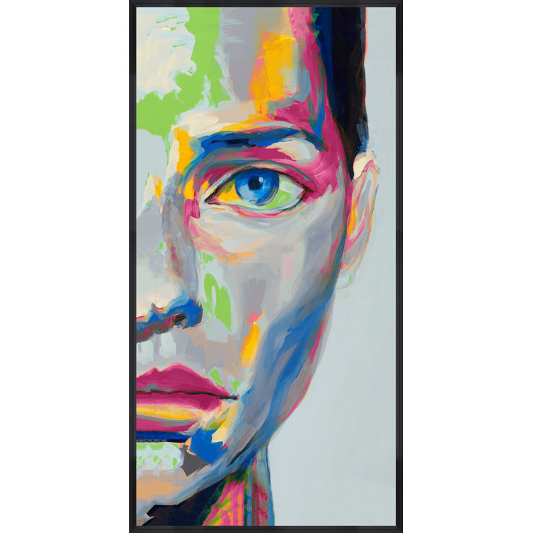 Chelsea Art Studio Samuel Kane Neon Portrait B Framed On Canvas by ...