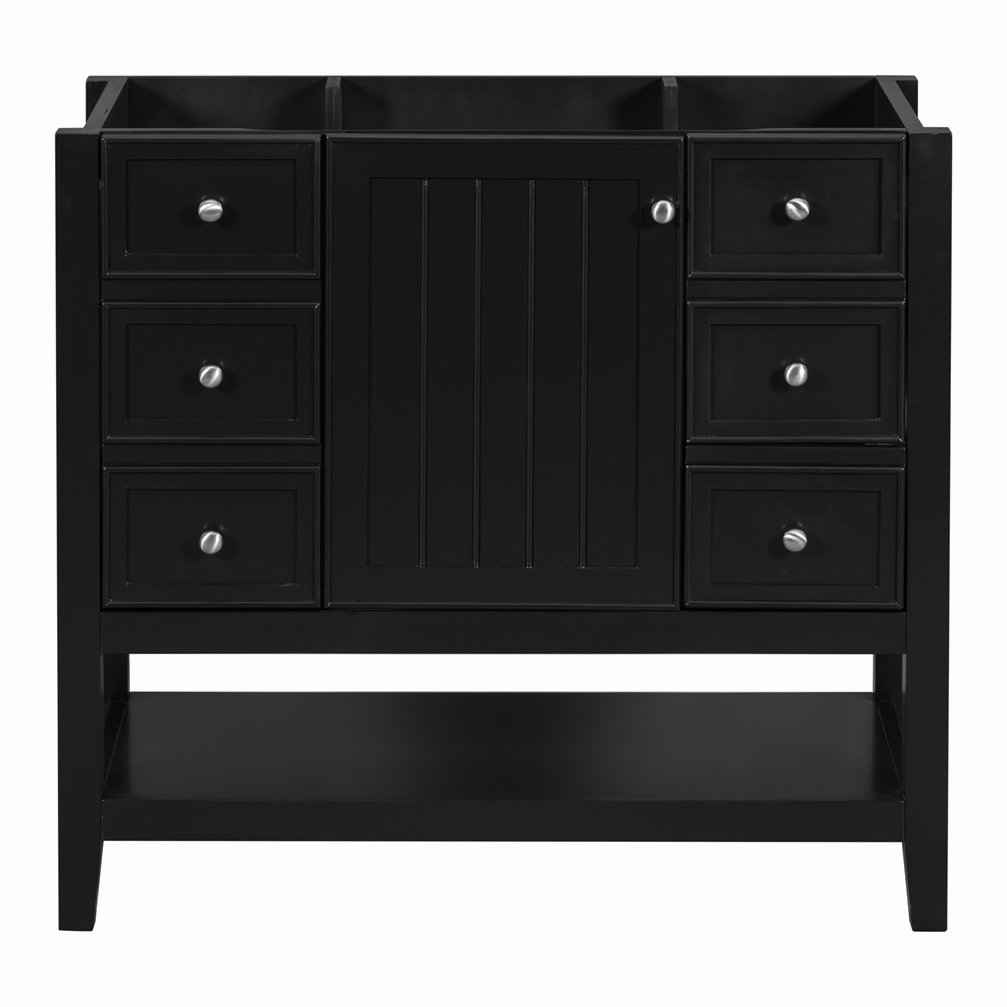 Winston Porter Shamont 35.5 Single Bathroom Vanity Base Only | Wayfair