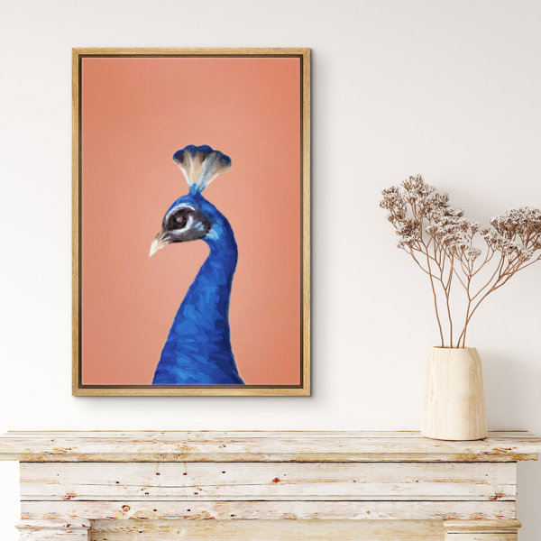 IDEA4WALL Bright Preppy Animals IDEA4WALL Framed Canvas Print Wall Art ...