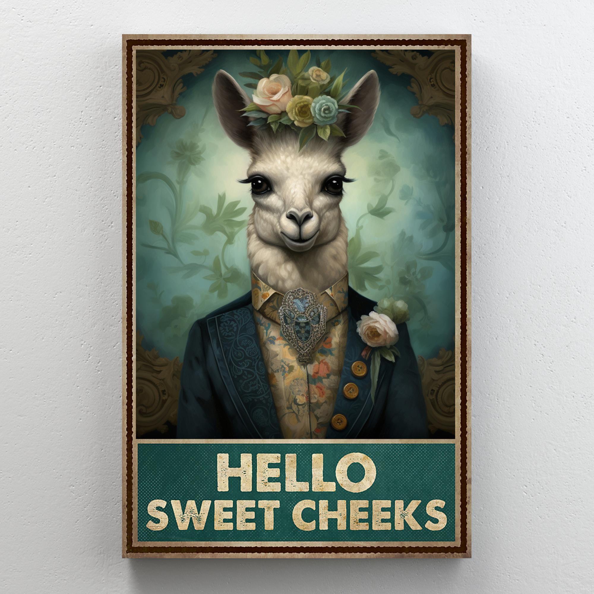 Trinx Alpaca Hello Sweet Cheeks - 1 Piece Rectangle Grap " Alpaca Hello ...