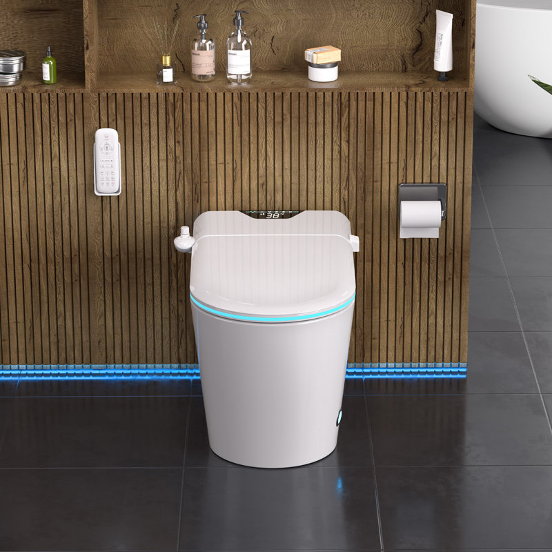 BCAN Nordic Smart Toilet With Bidet And Auto-Open Lid, Soft-Closing ...