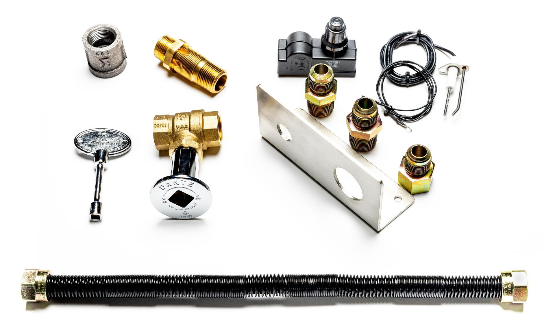 Dreffco Fire Pit Gas Burner 3/4" Liquid Propane Connection Kit ...