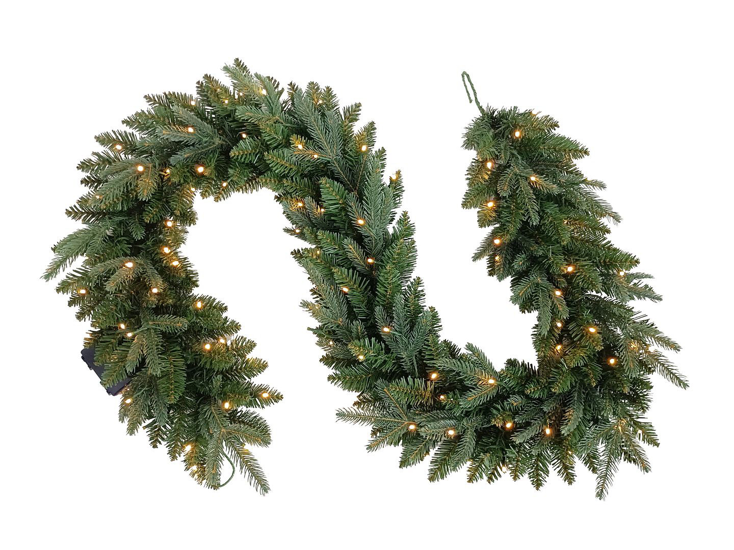 The Seasonal Aisle Annemette - 6ft Garland with 100 8 Function Lights ...