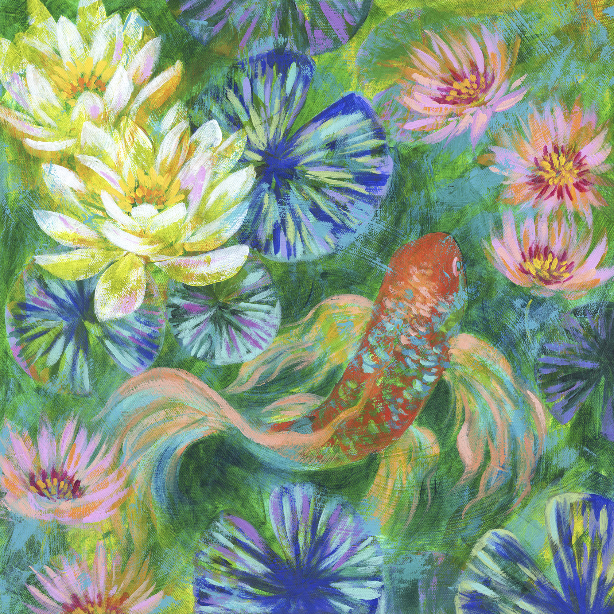 Bungalow Rose Water Series As in a Dream by Julie Marriott - Painting ...