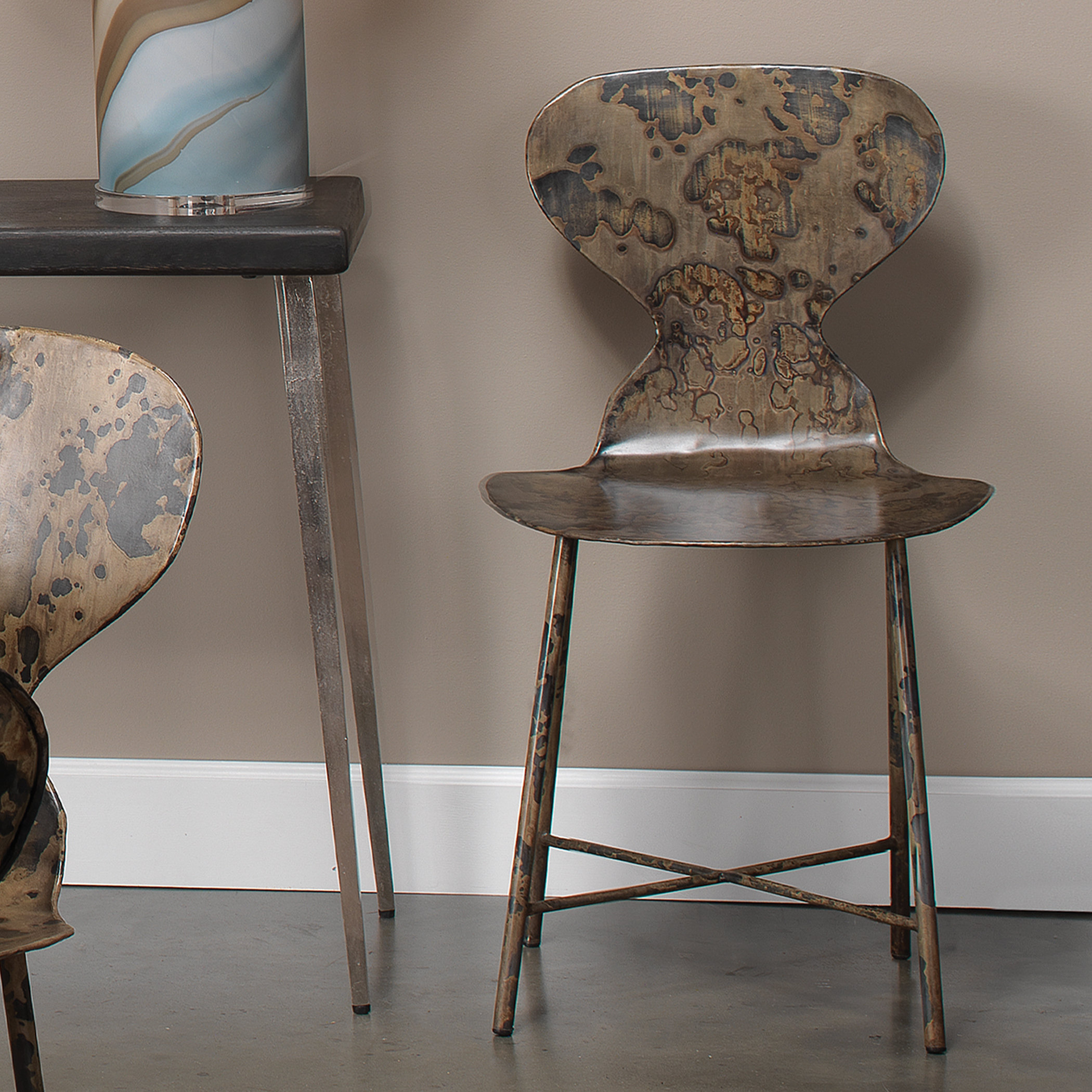 Jamie Young Company Mccallan Dining Chair with Metal Frame - Wayfair Canada