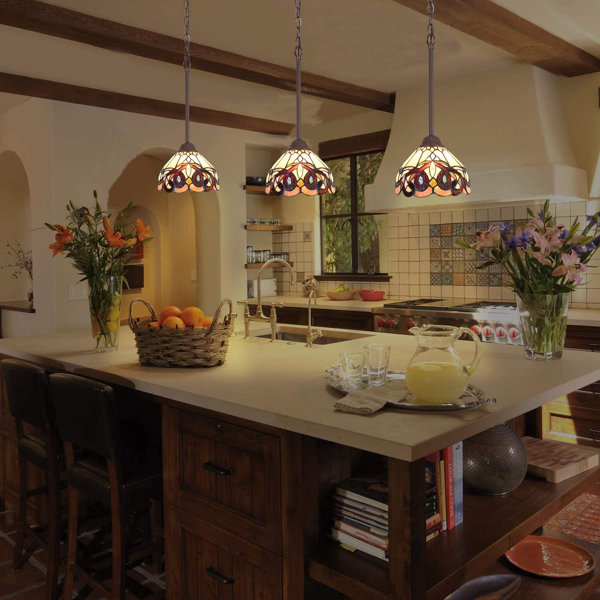 Bloomsbury Market Tiffany Mini Pendant Light Victorian Rustic Style ...