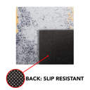 Blue Elephant Tacoma Slate Machine Washable Area Rug In Grey & Gold ...