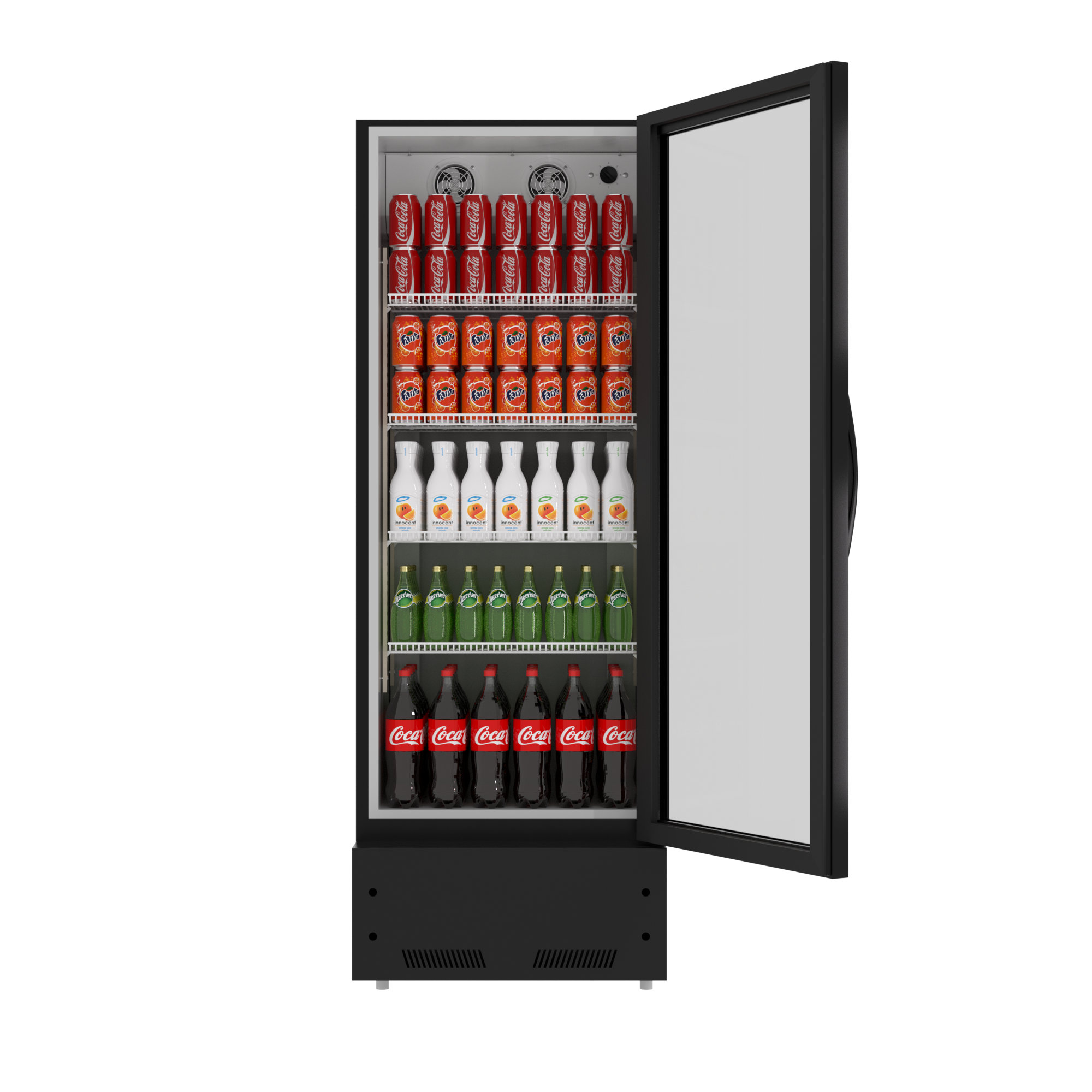 Aplancee Display Merchandiser Refrigerator 24" W 16.5 Cu.ft Glass Door ...