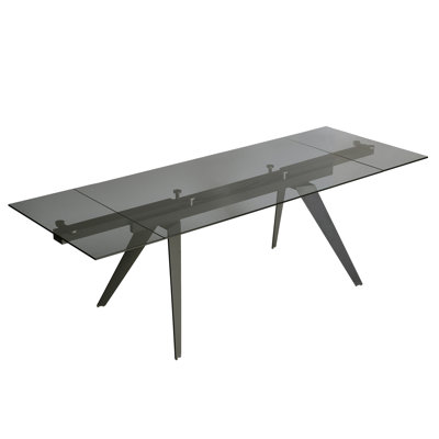 Brayden Studio® Kewei Extendable Metal Base Dining Table | Wayfair