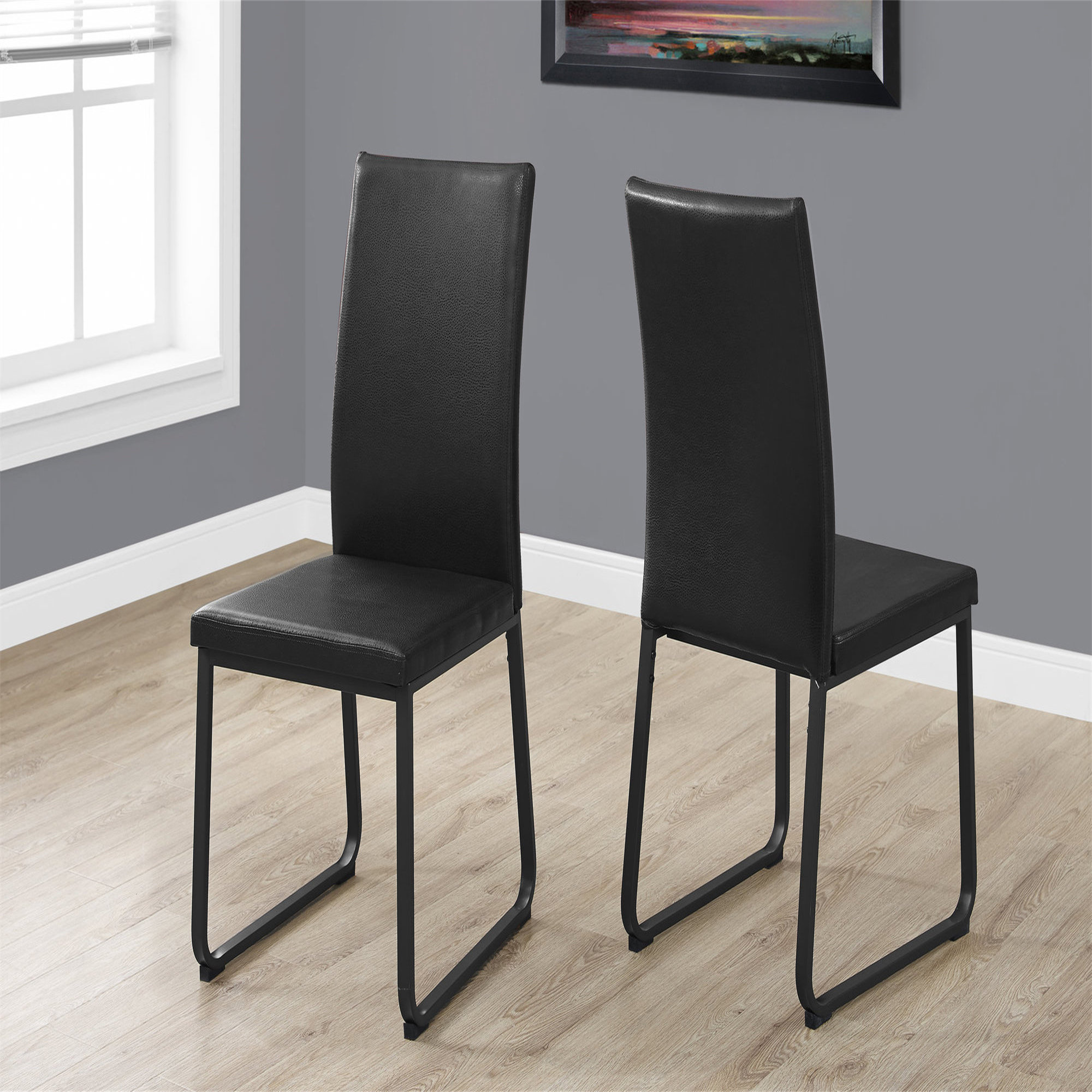 Wrought Studio™ Dining Chair, Set Of 2, Side, Upholstered, Kitchen ...