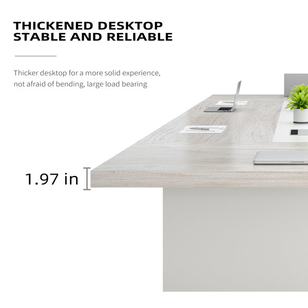 Latitude Run® Searfoss 137.8" Rectangle Conference Table, Large ...