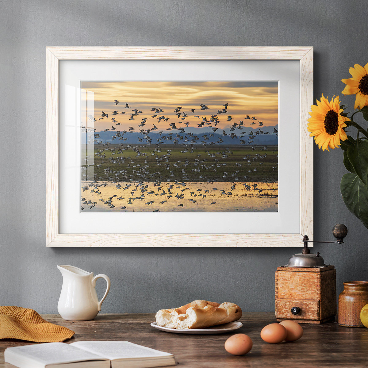 Darby Home Co Sunset Flight - Single Picture Frame Print | Wayfair
