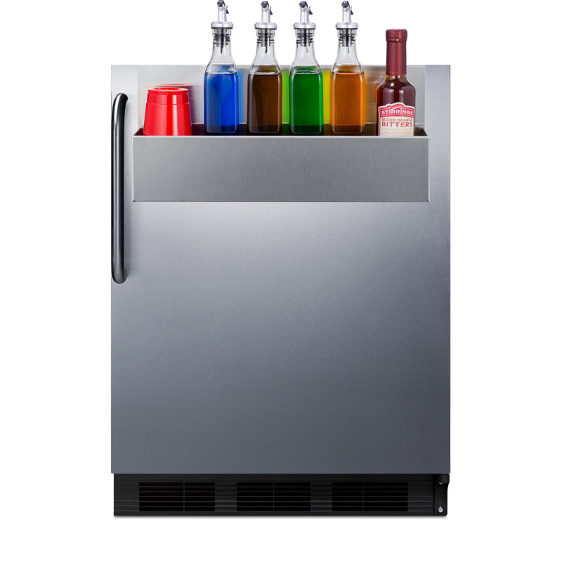 Summit Appliance 24" Wide Built-In All-Refrigerator, With Speed Rail ...