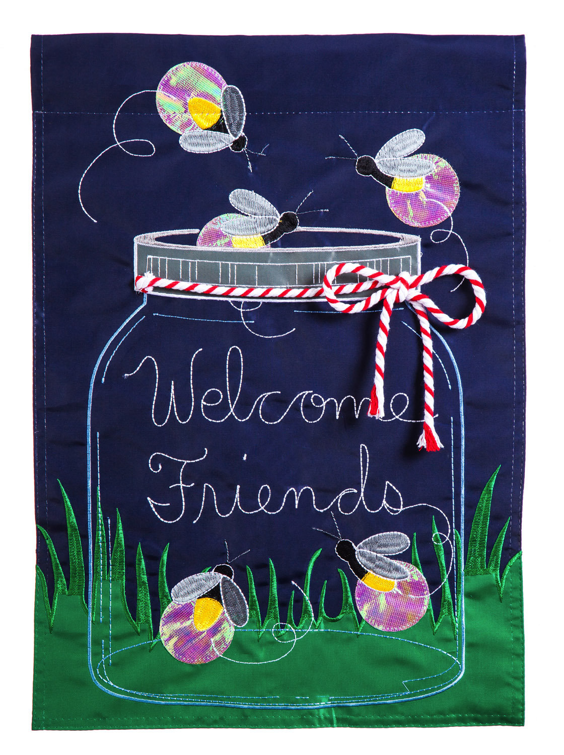 Evergreen Enterprises, Inc Firefly Welcome Applique Garden Flag ...