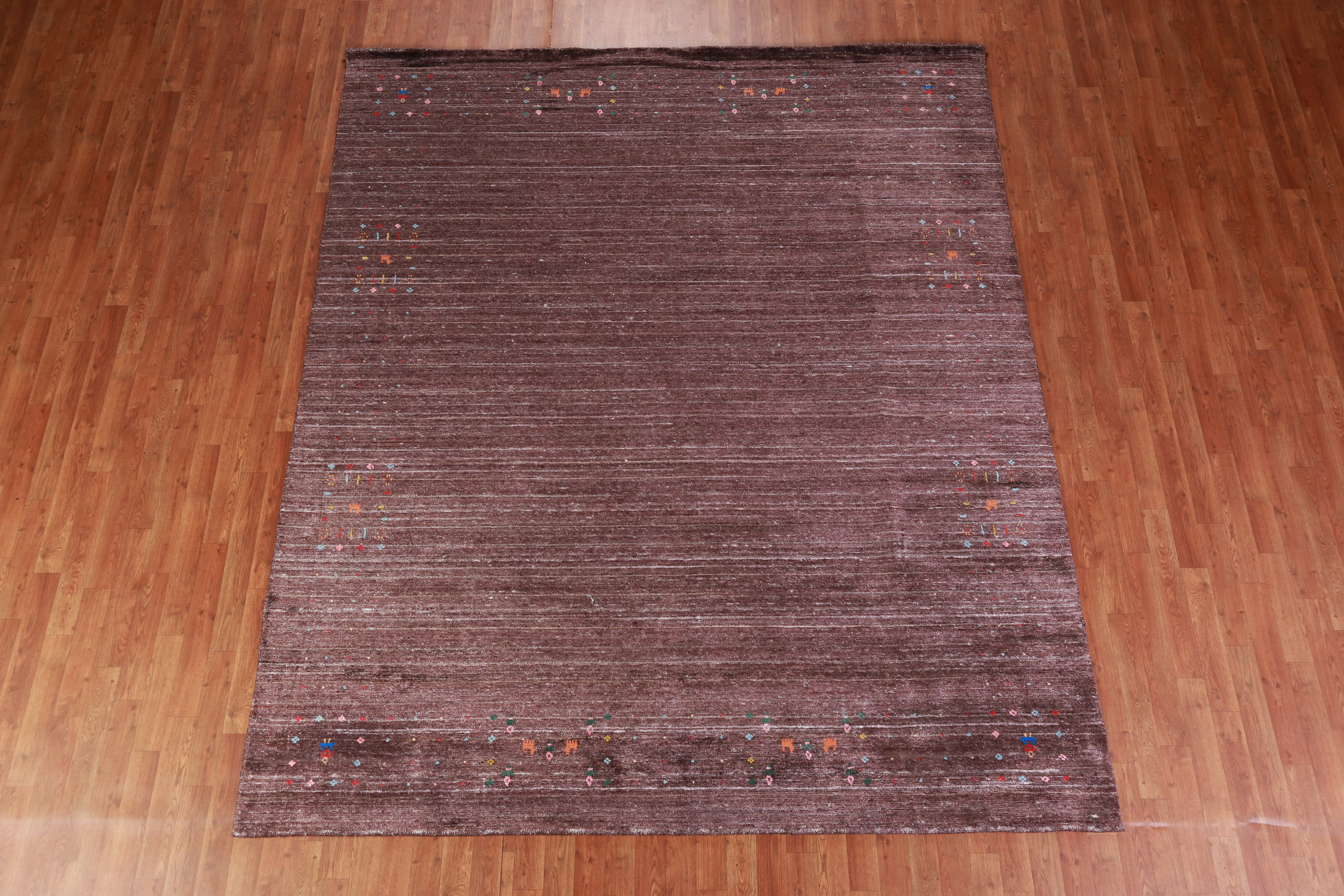 Isabelline Handmade Silk Gabbeh Oriental Area Rug 8x10 | Wayfair