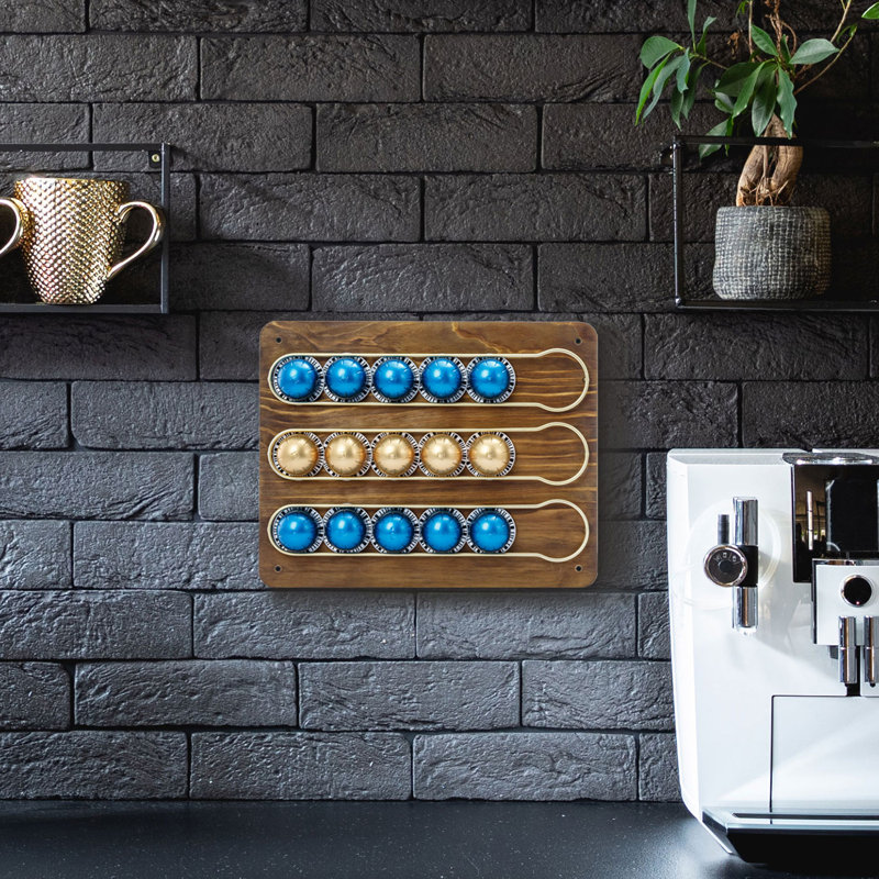 MyGift Wall Mounted Nespresso Vertuoline Capsule Pod Organizer | Wayfair