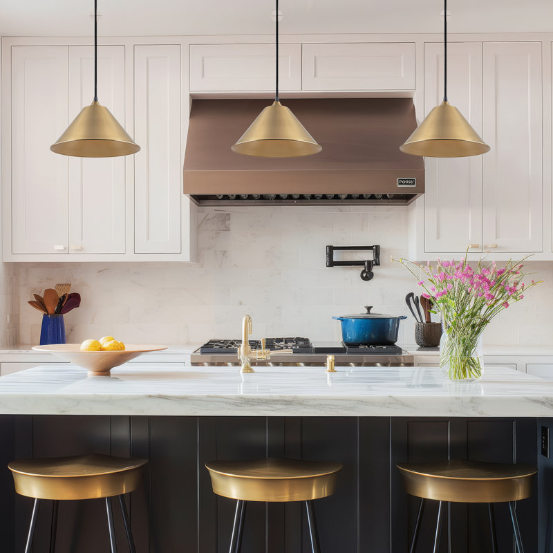 Mercer41 6.75'' H Metal Cone Pendant Shade | Wayfair