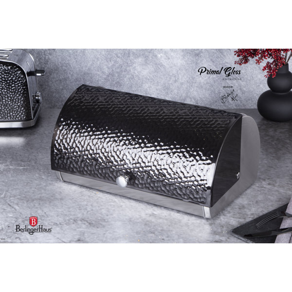 Berlinger Haus Stainless Steel Bread Box for Kitchen Countertop ...
