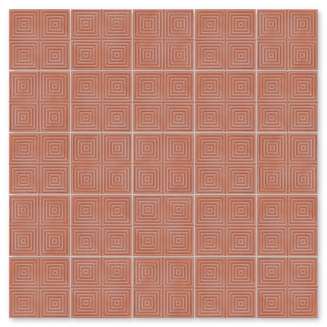 Villa Lagoon Tile 8" x 8" Straight Edge Cement Patterned Wall & Floor ...