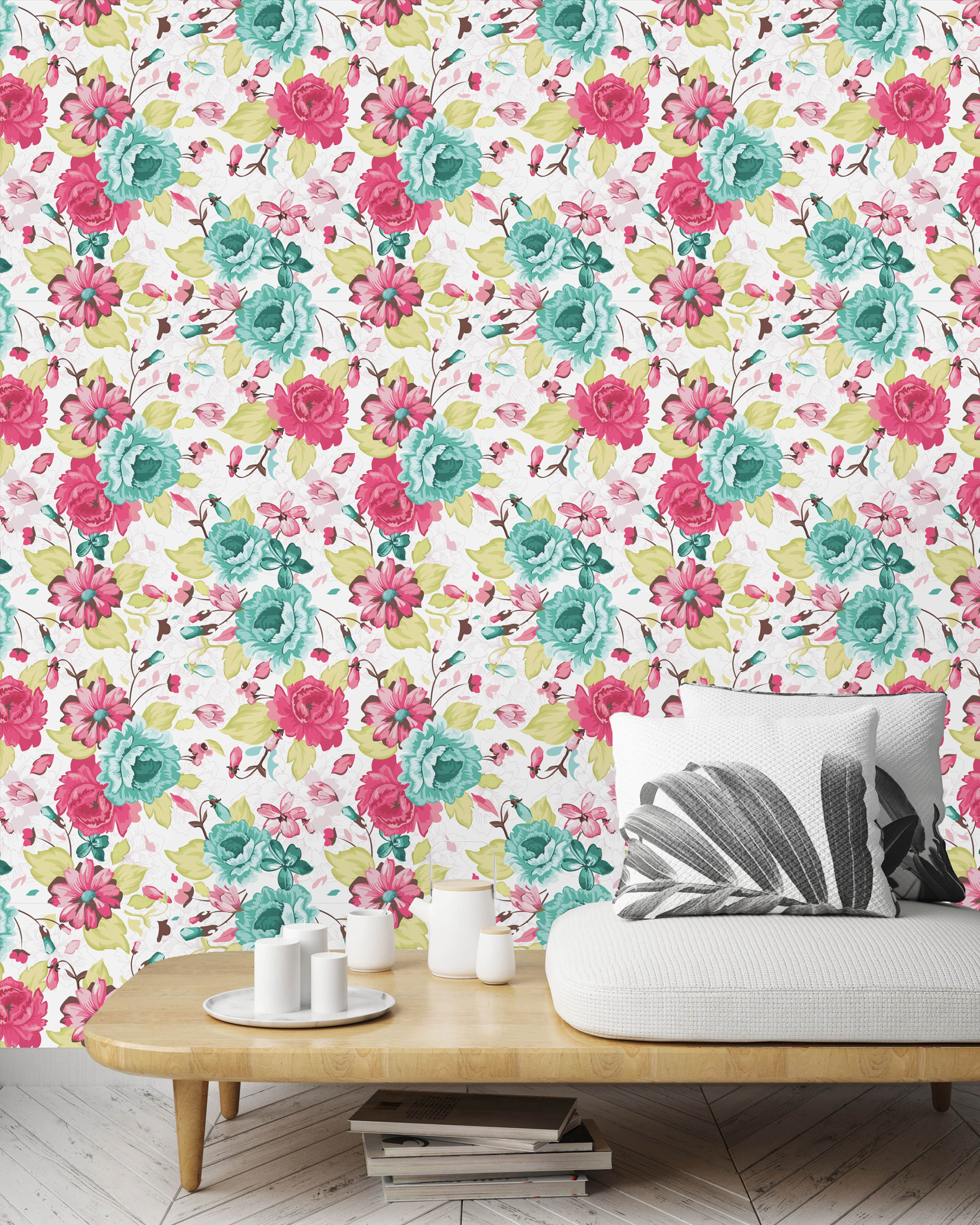 Wildon Home® Planada Peel & Stick Floral Roll | Wayfair
