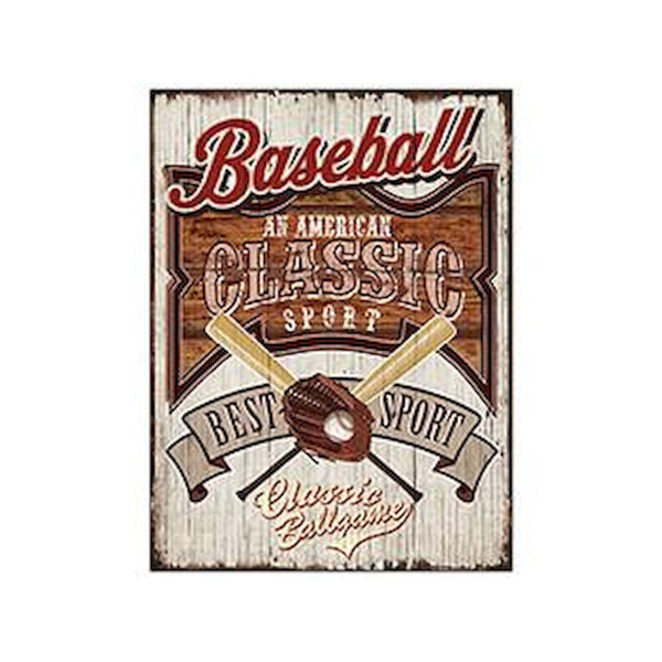 Millwood Pines Baseball Wooden Sign Wall Décor | Wayfair