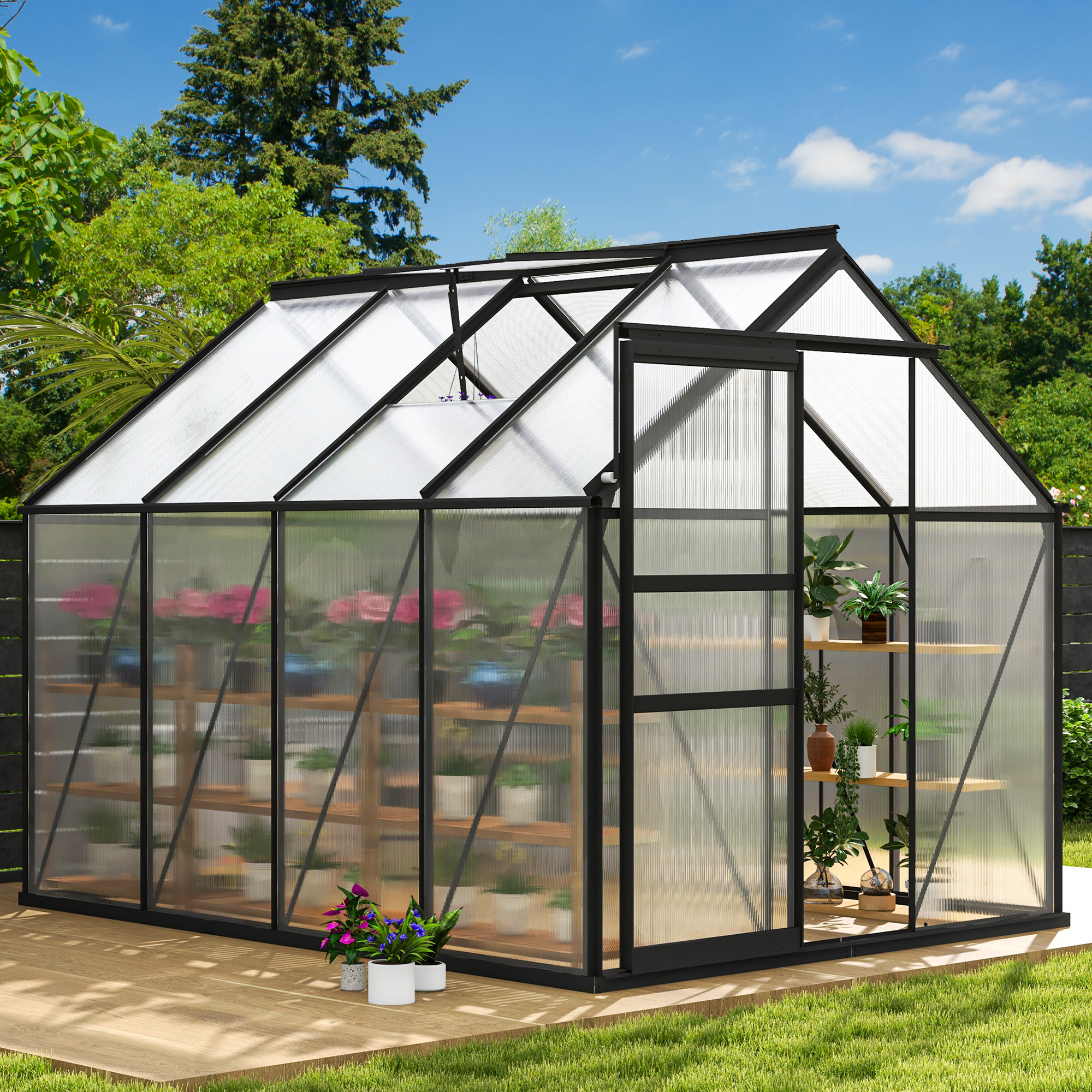 Balconera Greenhouse With Aluminum Frame, PC Panels - Wayfair Canada