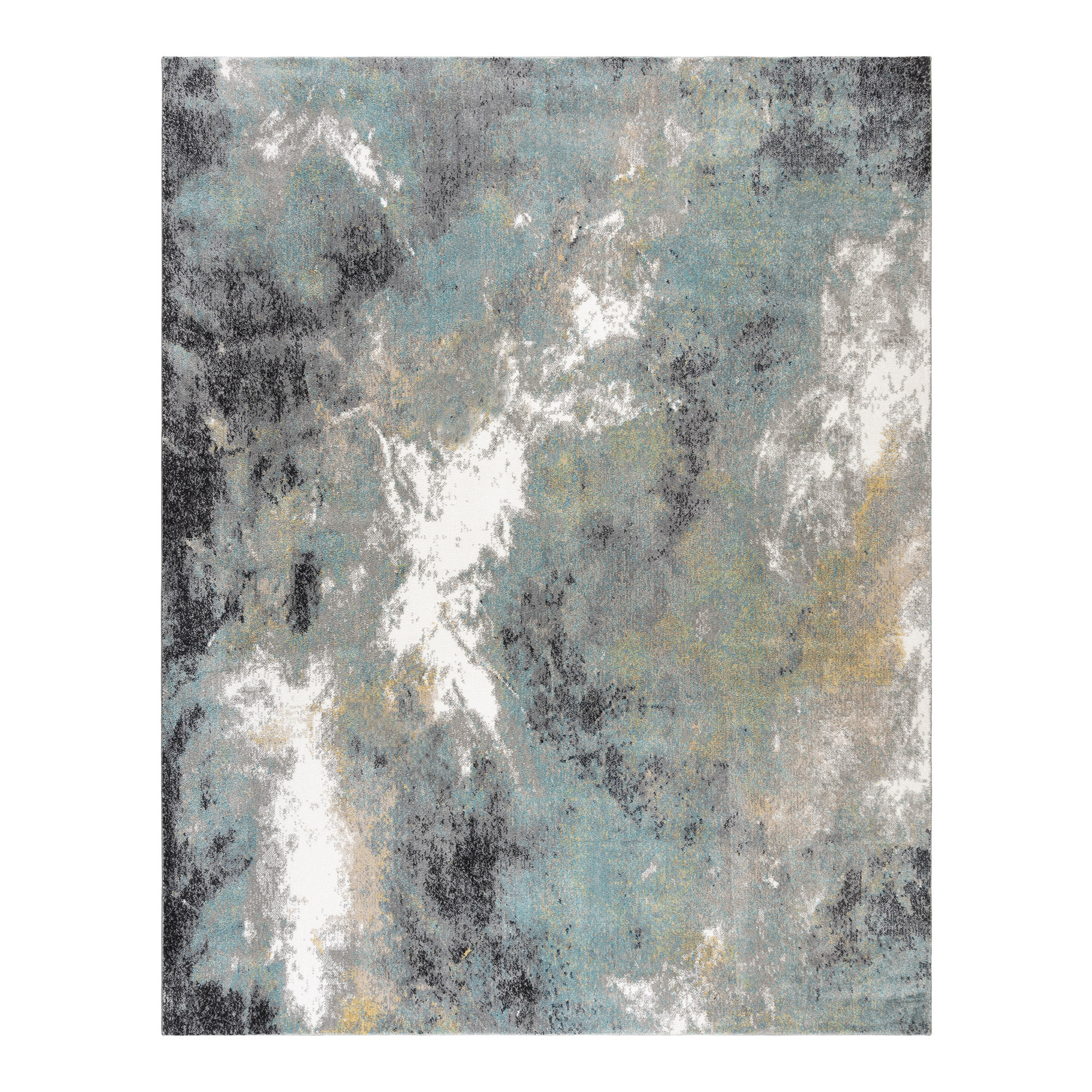 Gertmenian Ciaran Emil Modern Abstract Mint Green/Black/Gray/Ivory ...