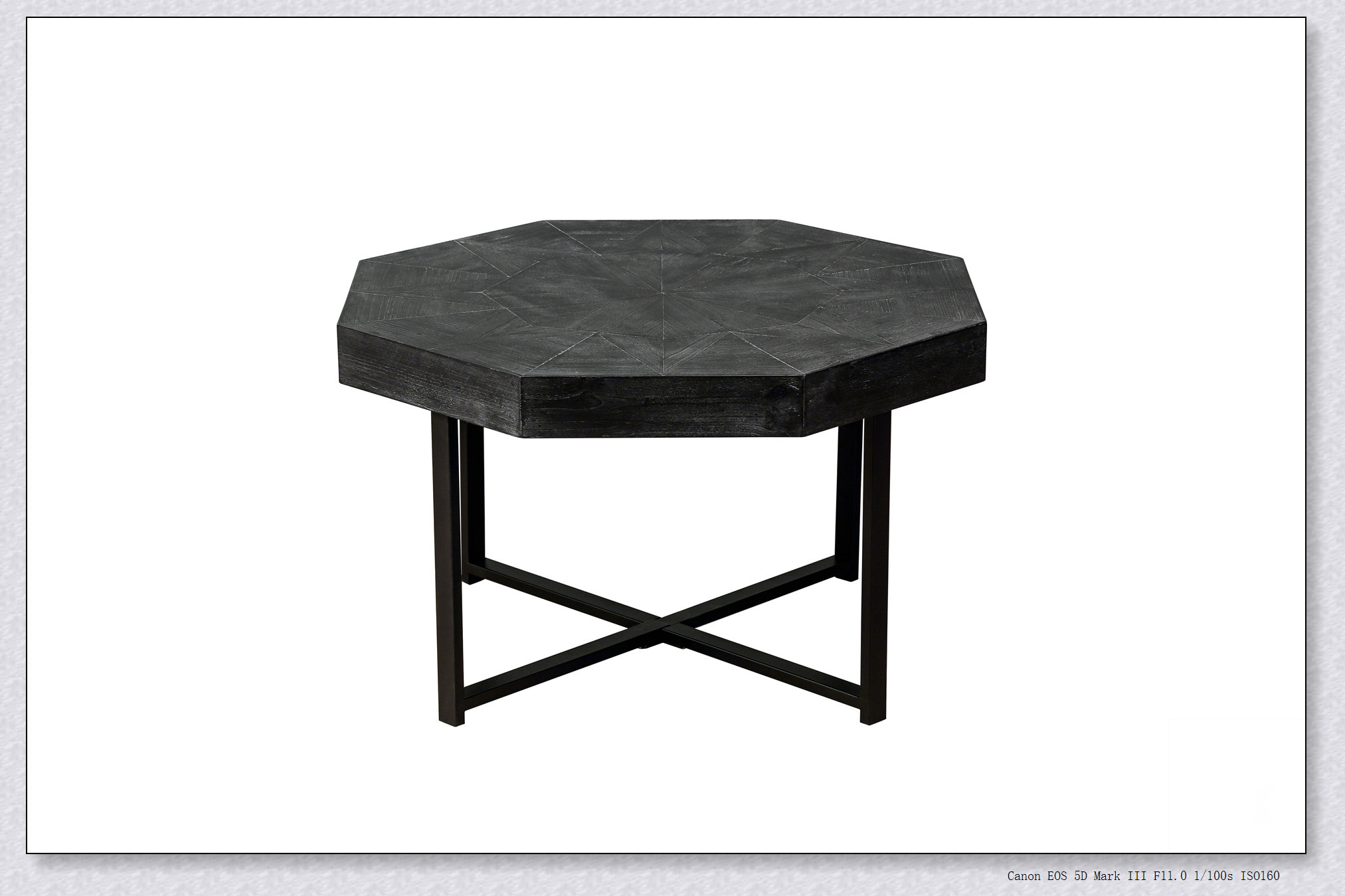 Think Urban Wood Octagonal Vintage Patchwork Craft Farmhouse 30 Inch ...