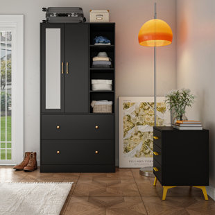 Black Armoires & Wardrobes You'll Love | Wayfair