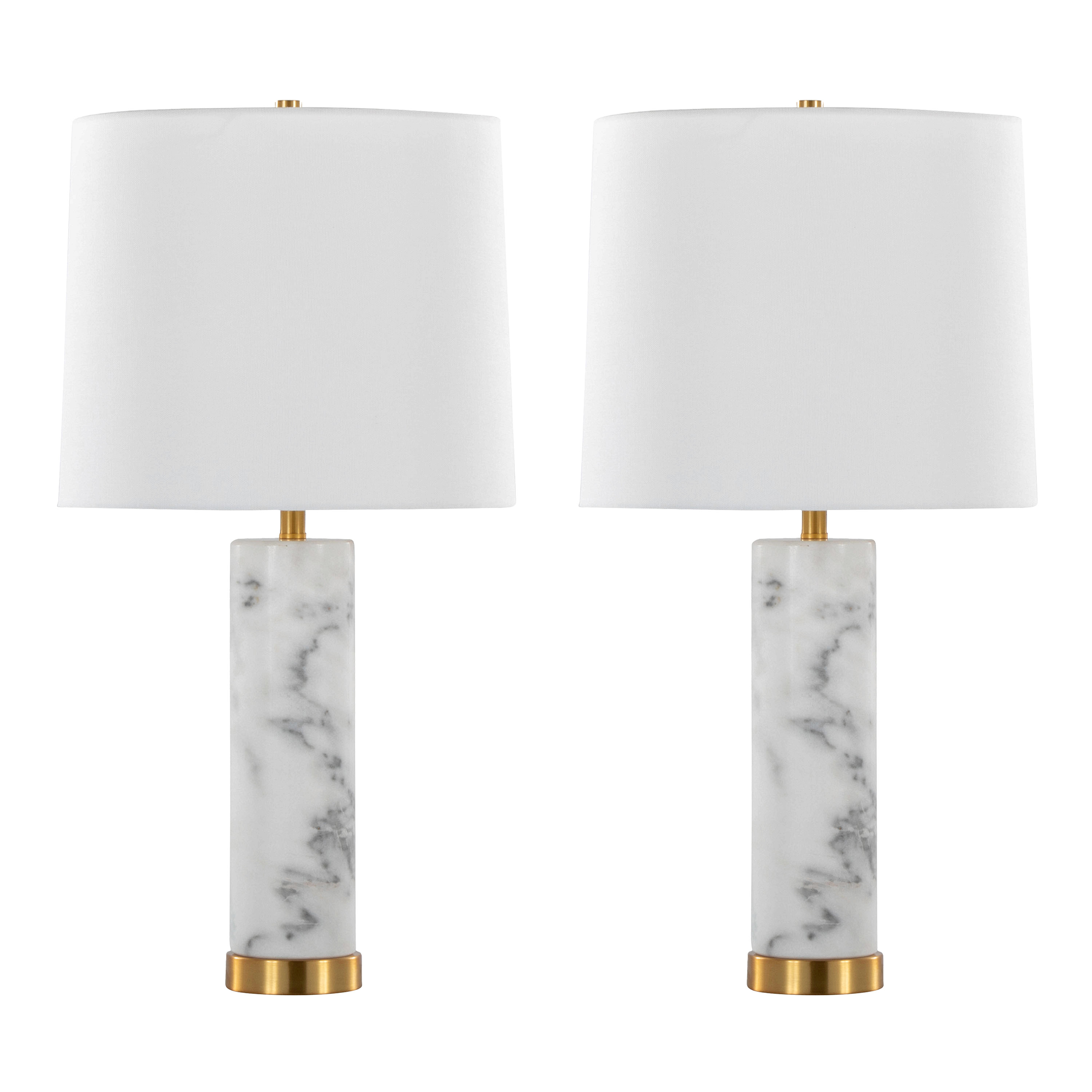 Hokku Designs Marabella 26" Contemporary Marble Table Lamp In Marble ...
