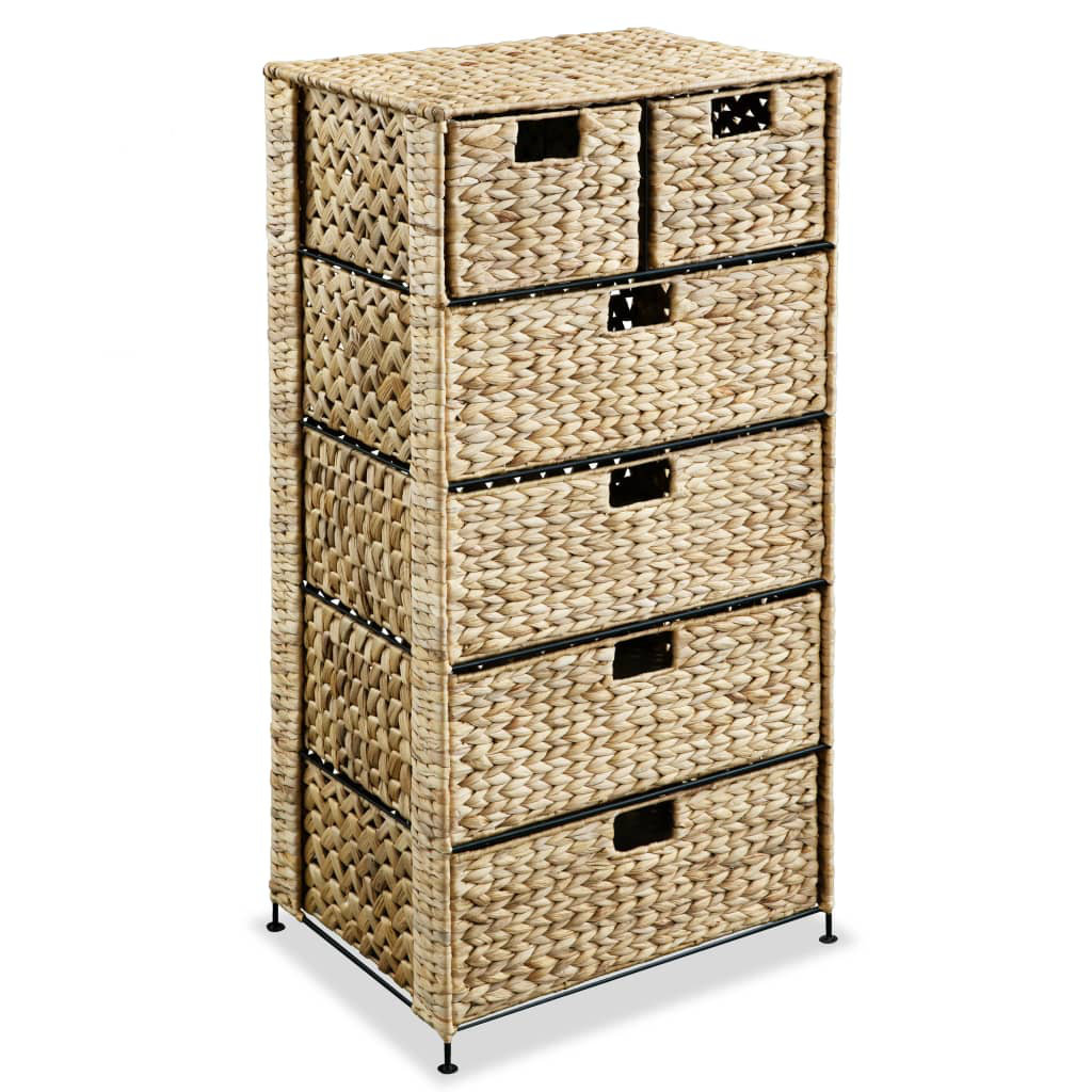 Bayou Breeze Storage Unit with 5/6 Baskets Water Hyacinth Stand Cabinet ...