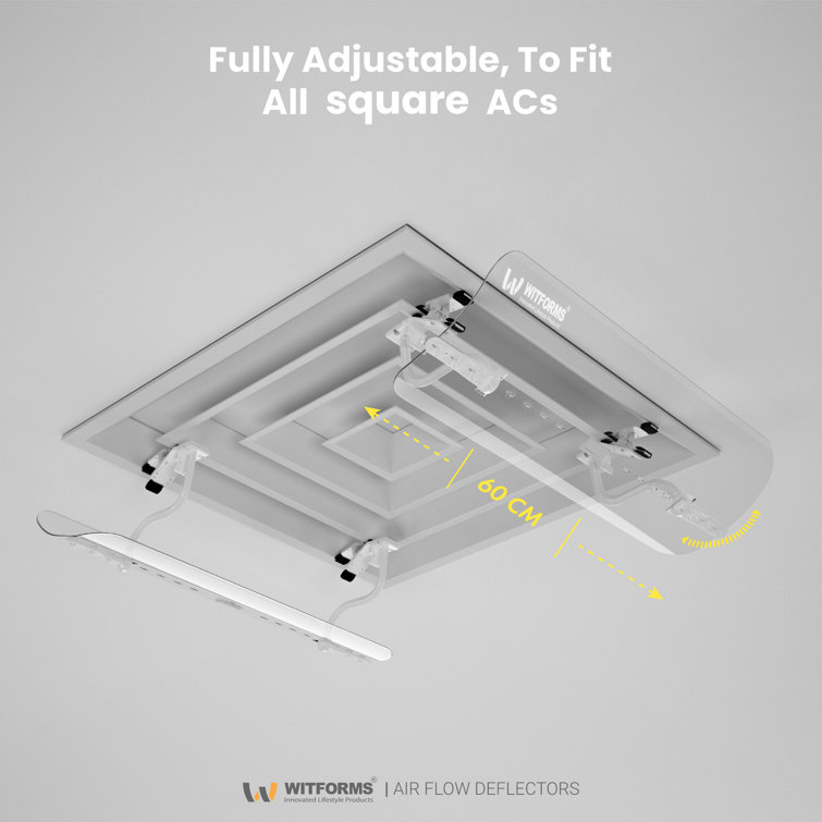 Witforms / Square - Adjustable AC Air Deflector Suitable For Central ...